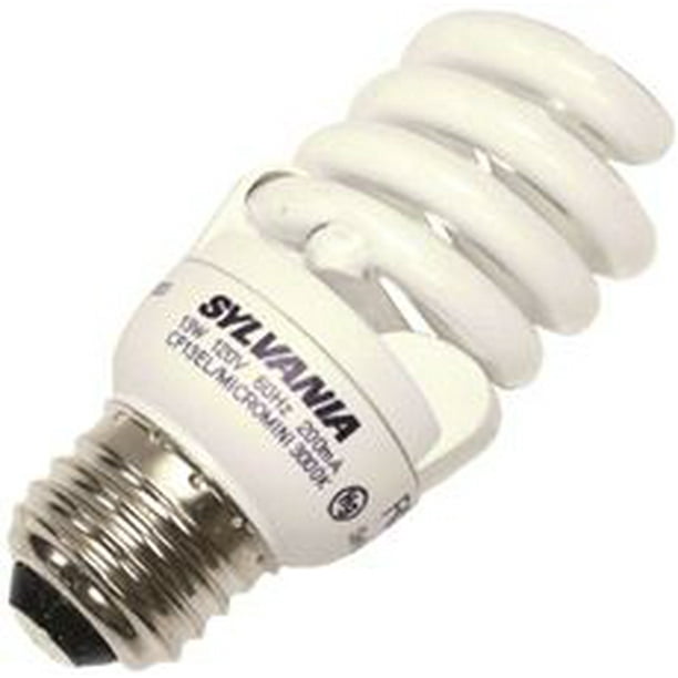 SYLVANIA DULUX EL ECOLOGIC SPIRAL COMPACT FLUORESCENT LAMP, MICRO MINI ...