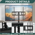 Rolling TV Stand with Wheels for 32-55Inch Screens up to 55lbs Mobile ...