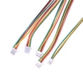 5 x Mini Micro SH 1.0mm 4-Pin JST Double Connector Plug Wires Cables ...
