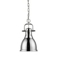 Duncan Small Pendant with Chain in Black with a Matte Black Shade ...