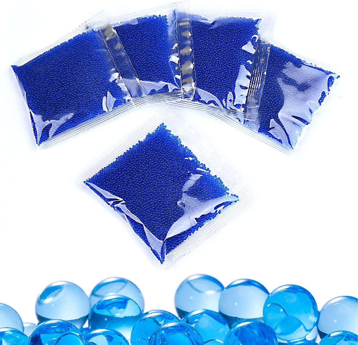 60000 Pcs Splatter Ball Gun,Blue Water Beads,Electric Gel Ball Blaster ...