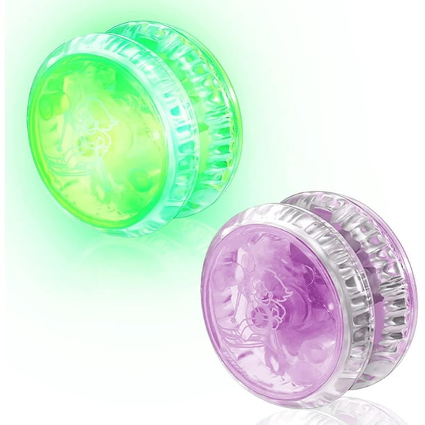 2 Pieces Led Yoyo Toys Led Light Yoyo Responsive Ball Bearing Yoyo For ...