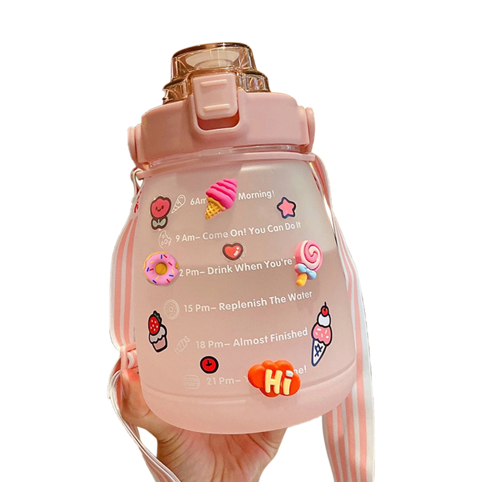 Water Bottle With Random Cartoon Stickers And Stereo Stickers 1400Ml ...