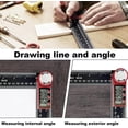 Digital Angle Finder, 7 inch /200mm T-Bevel Protractor Ruler,Horizontal ...