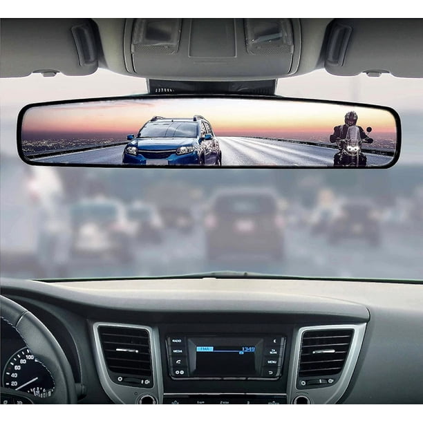 Goodyear Ultra Wide 17" Panoramic Rear View Mirror for Cars, Eliminates ...