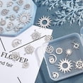 32Pcs 8 Styles Sun Moon Star Charms Laser Cut Stainless Steel Flat ...