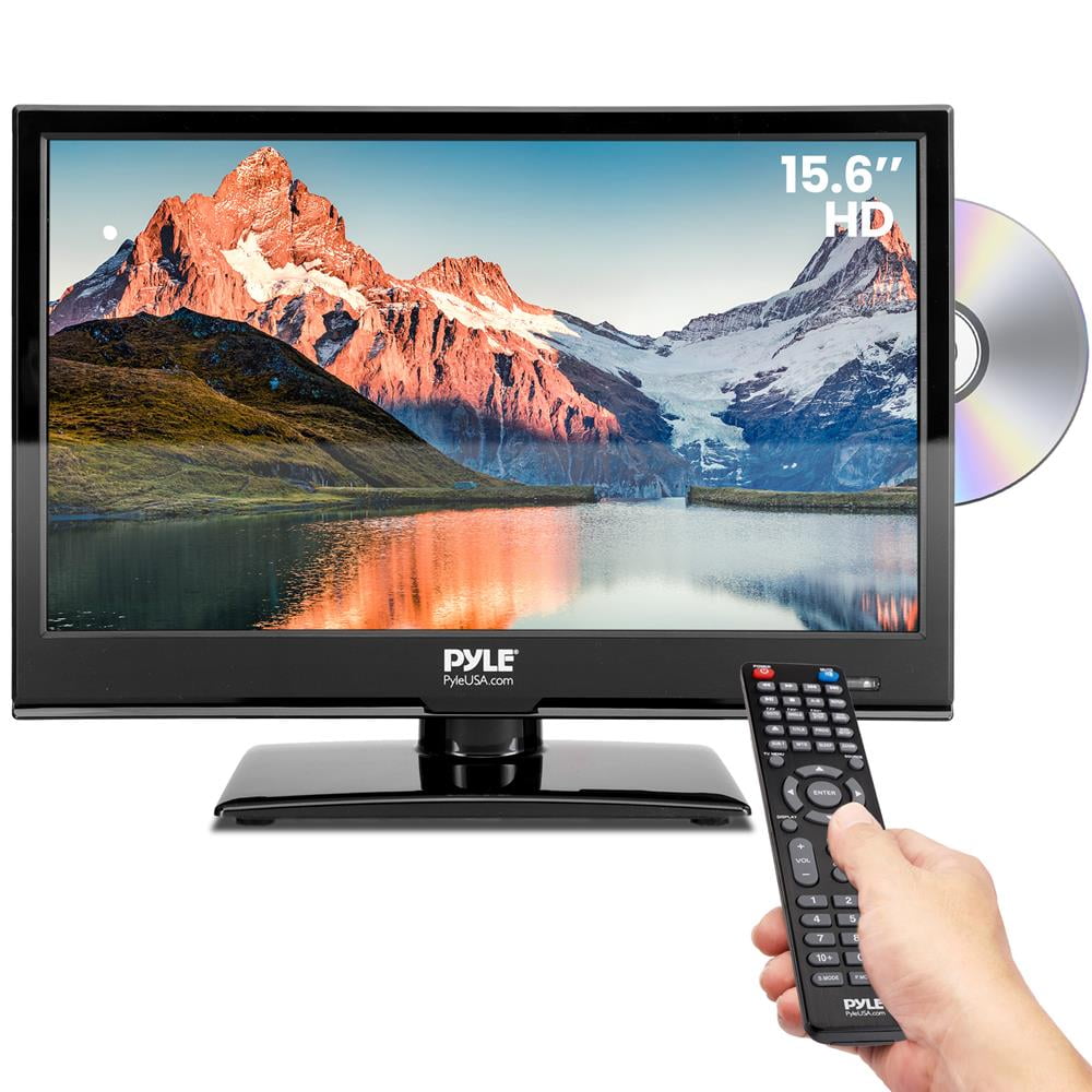 Pyle 15.6 Inch 1080p Slim Flat Screen Monitor FHD Small TV W/ HDMI, RCA ...