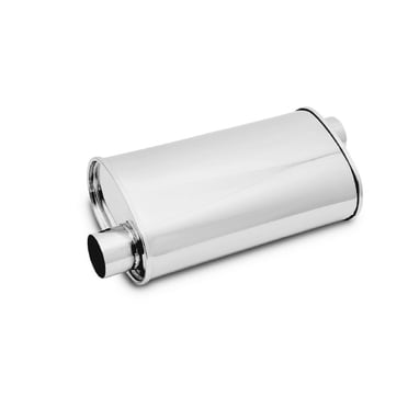 Vibrant Performance 1110 VIB1110 STREETPOWER OVAL MUFFLER, 2.5IN INLET ...