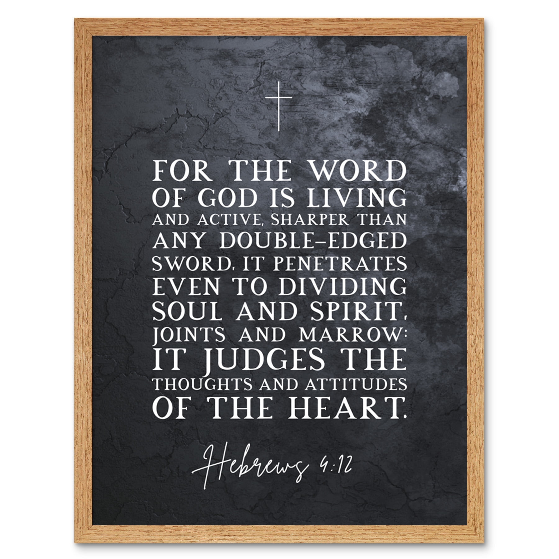 Hebrews 4:12 The Word of God is Living and Active Christian Bible Verse ...