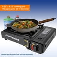 Flame King Dual Fuel Butane & Propane Gas Camping Stove with Single ...