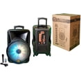 MR DJ DJ18BAT+ 18" Portable Bluetooth Speaker + Speaker Stand - Walmart.com