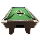 7FT Coin Operated Pool Table green – Competition - Walmart.com