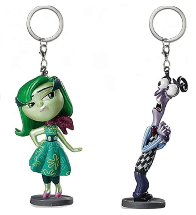 Fear & Disgust 3” PVC Key Ring Keychain Figure Figurine Inside Out ...