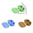 2 Section Compartment Silicone Container Easy to Carry Design Snacks ...