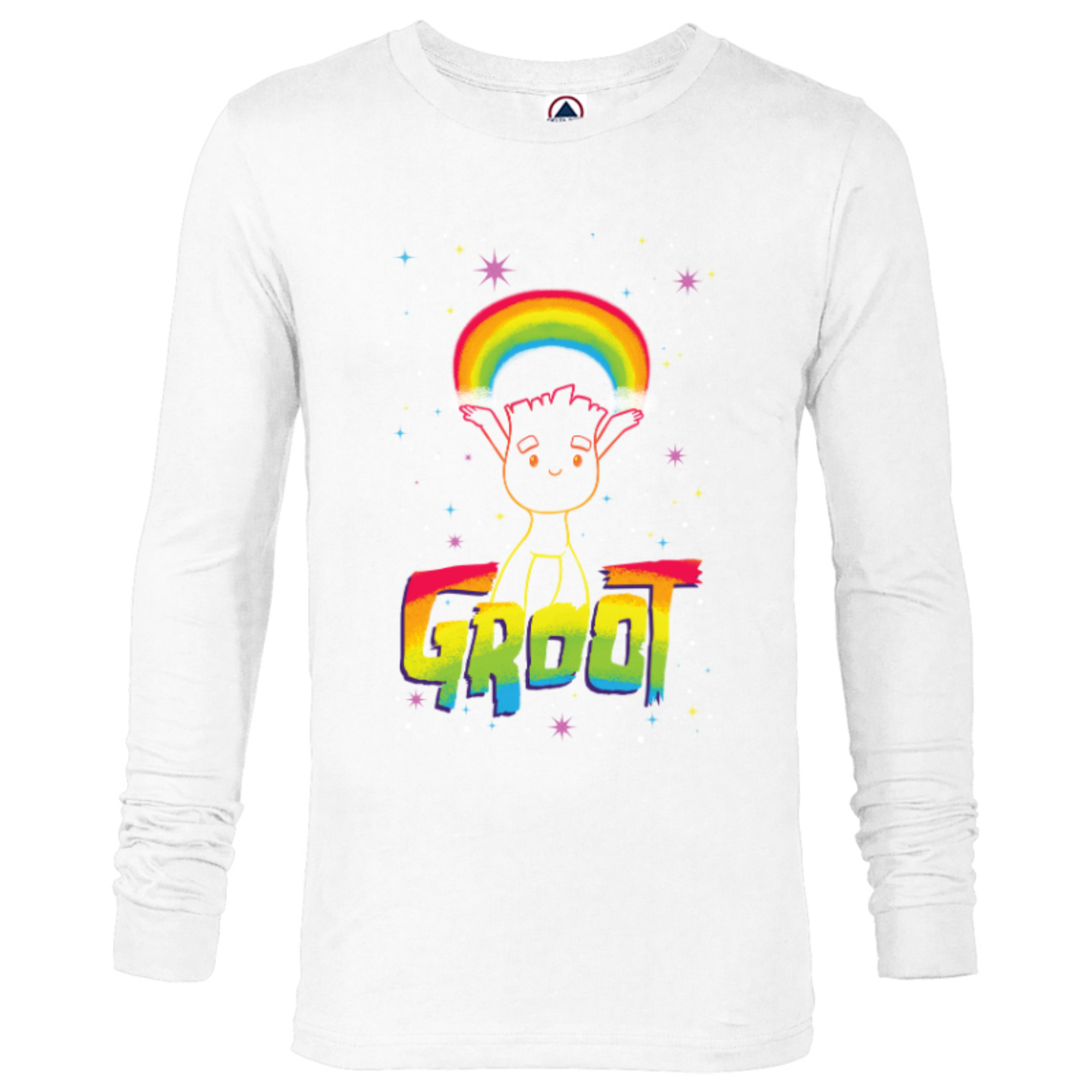 Marvel Groot Rainbow in Space Guardians of the Galaxy - Long Sleeve T ...
