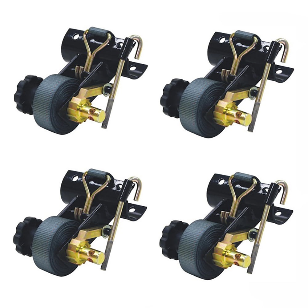 (4) Ladder Rack Tie Down Straps for Round Tube Racks 1-1/2" Wide Straps ...