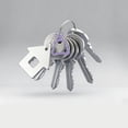 Unique Bargains 4 Pcs Cartoon Bears Spring Keyring Purple Zinc Alloy ...