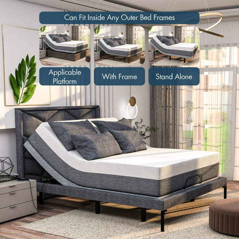Motorized queen bed frame store