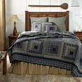 Columbus Preppy Patchwork Hand-Stitched Blue & Green Plaid Quilt ...