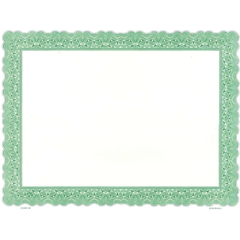 Formal Green Border Design