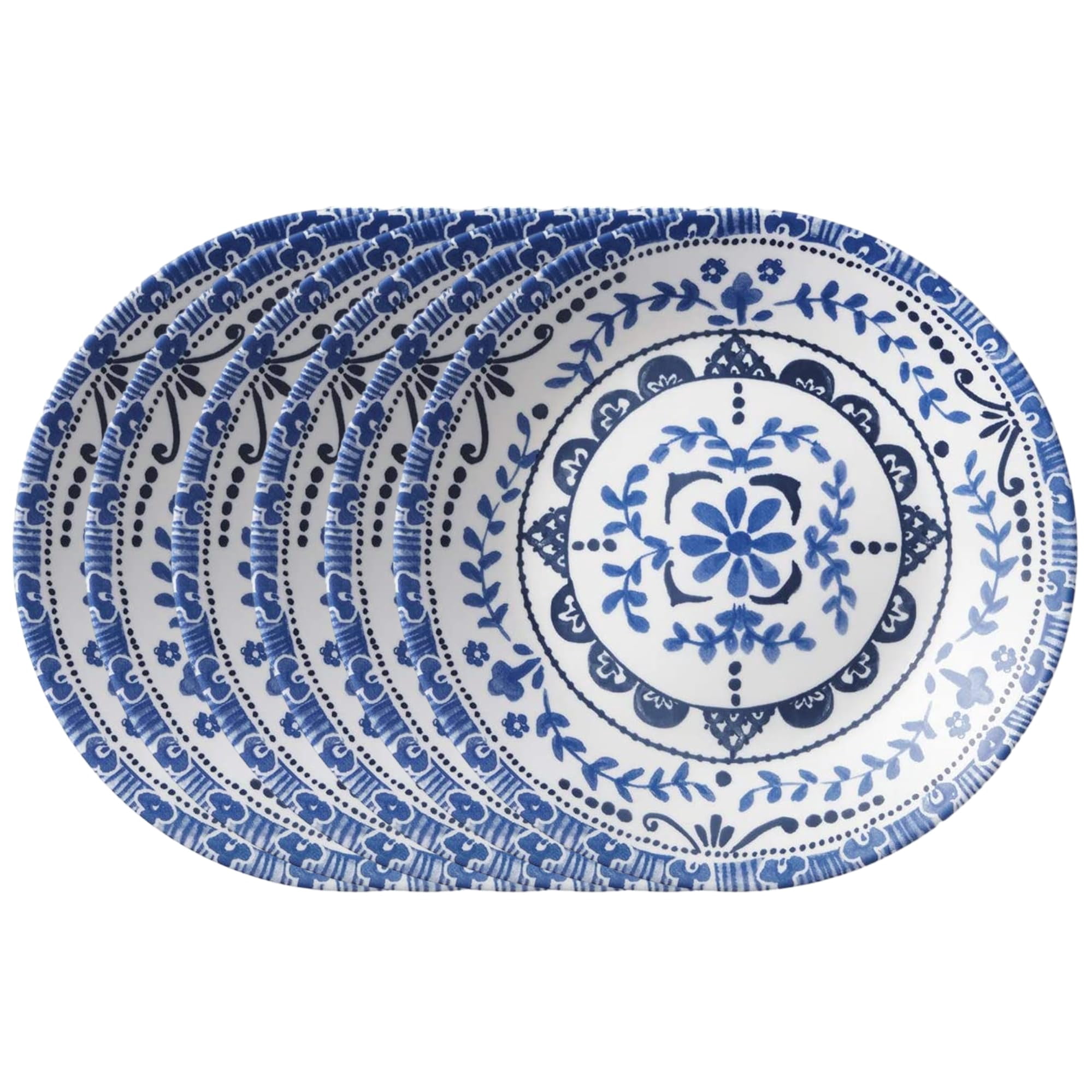 Corelle Vitrelle 6-Piece Appetizer Plates Set, Triple Layer Glass and ...