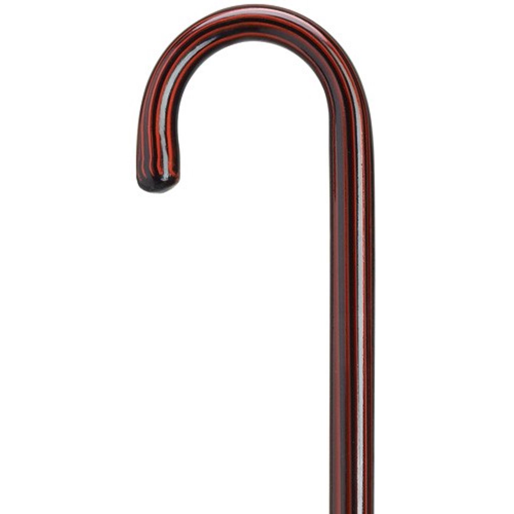 Walking Cane Men Round Nose Crook Handle Rosewood Finish 1" Wood Cane ...