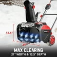PowerSmart 40V 21" Single Stage Cordless Snow Blower,without Battery ...