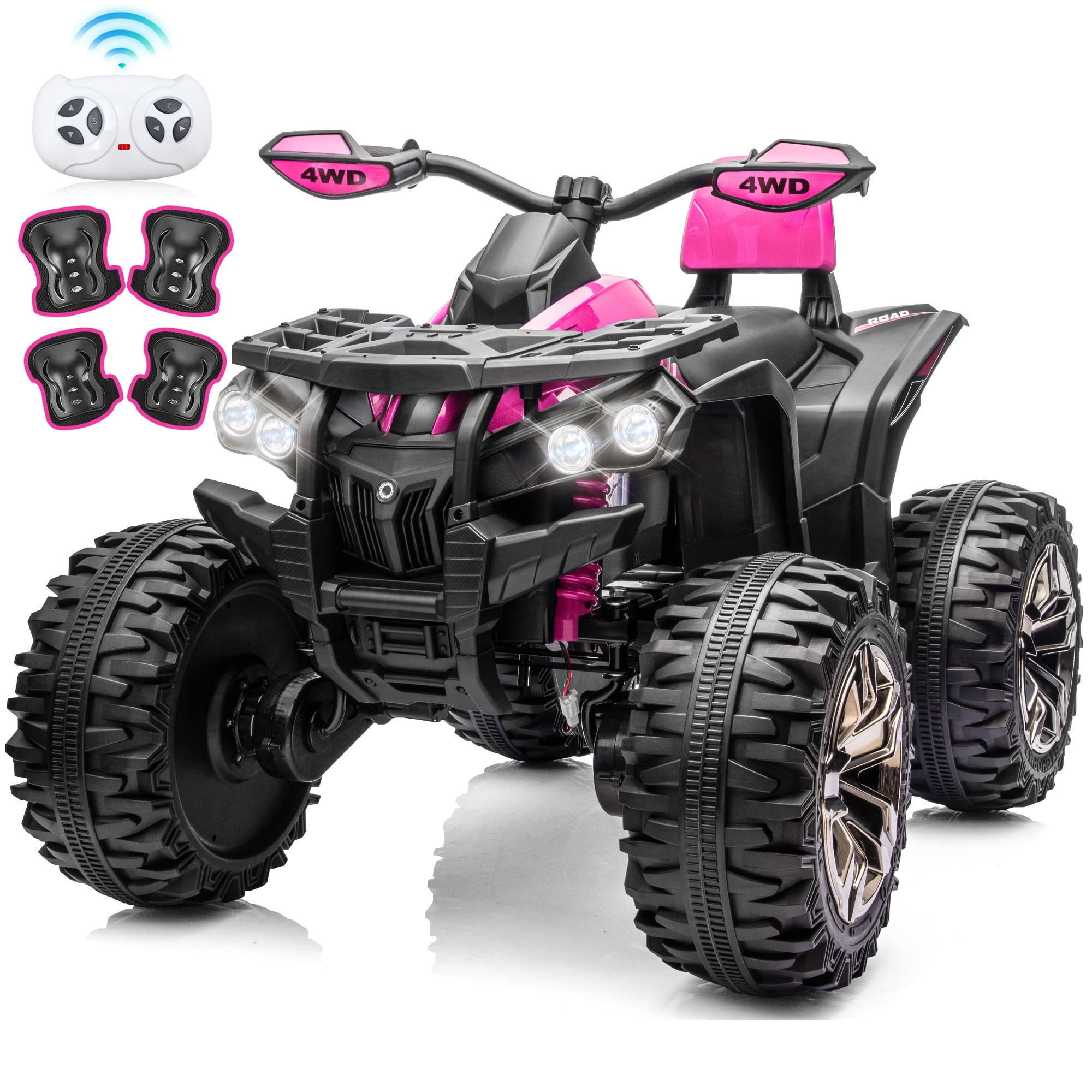 24 Volt ATV for Kids, Joyracer 4 Wheeler for Kids, 4WD Power Car Wheels ...