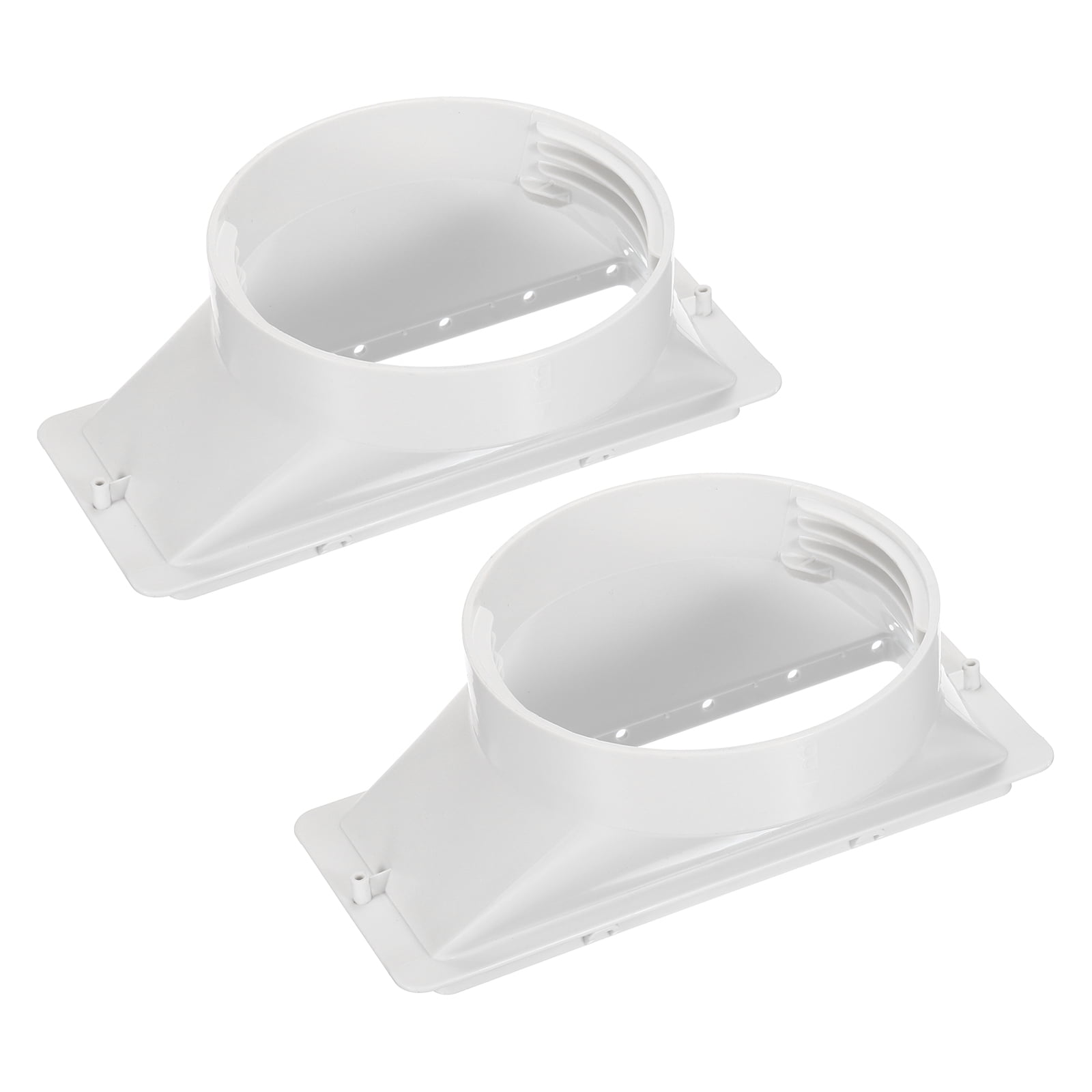 Uxcell 5.1 Inch Dia AC Tube Connector Rectangle Adapter Exhaust Hose ...