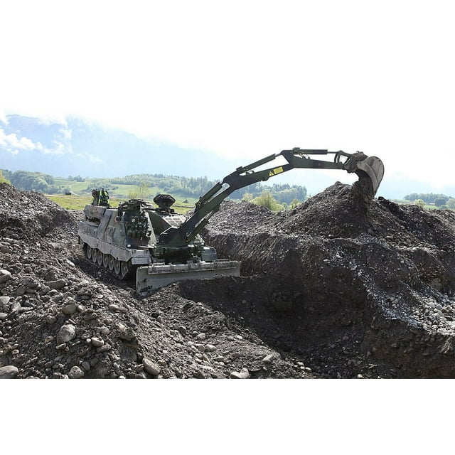 24x36 gallery poster, The AEV 3 Kodiak has an articulated excavator arm ...