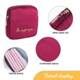 2 Pieces Tampon organizer bag Plush cloth organizer bag Portable tampon ...