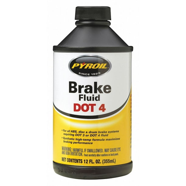 Pyroil Brake Fluid,12 Oz,Dot 4 PYBF4-12 - Walmart.com