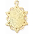 Alloy Pendant Cabochon Settings Plain Edge Bezel Cups Oval Golden Tray ...