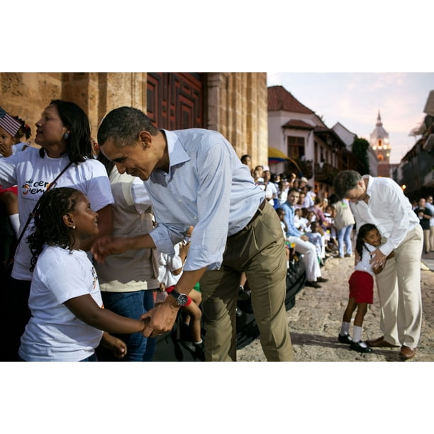 President Barack Obama After A Land Titling Event At The Plaza De San ...