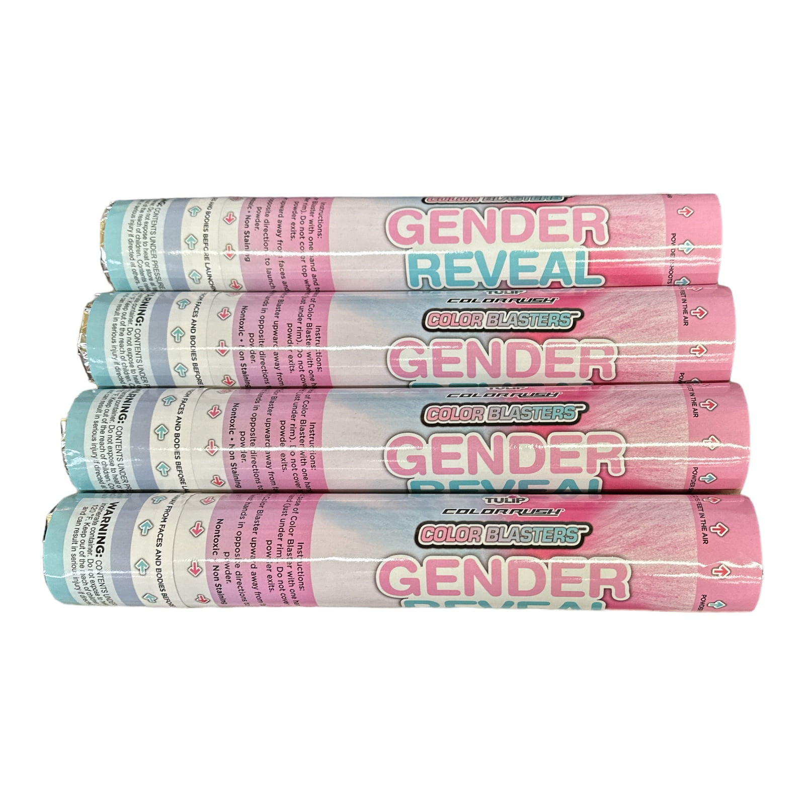 Gender Reveal Color Blasters PINK "Its A Girl" Set Of 4 - Walmart.com