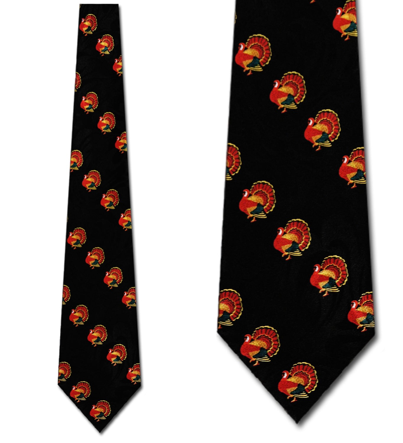 Thanksgiving Turkey Stripes Necktie Mens Tie by Ti - Walmart.com