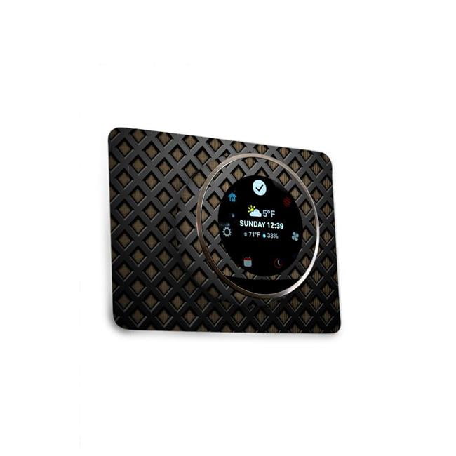 MightySkins NETH-Black Wall Skin Decal Wrap for Nest Thermostat Sticker ...