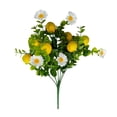 Artificial Lemon Branch - Faux Lemon Fruit Decoration, Plastic Green ...