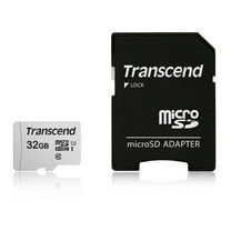 Transcend 64GB 300S UHS-I micro SDXC Memory Card with SD Adapter ...