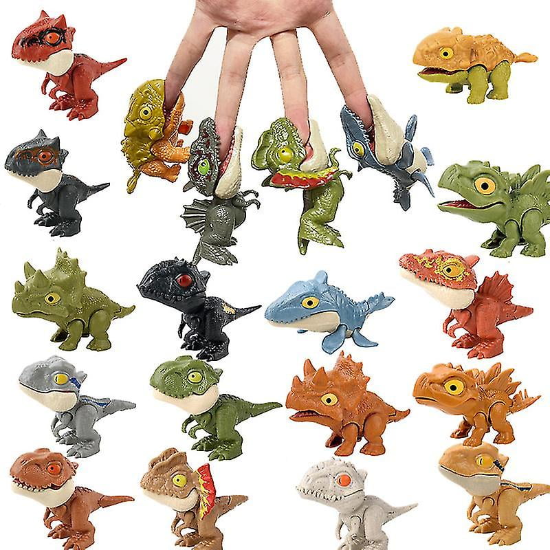Mini Action Figures Finger-biting Toys Jurassic Dinosaur Park Backpack ...