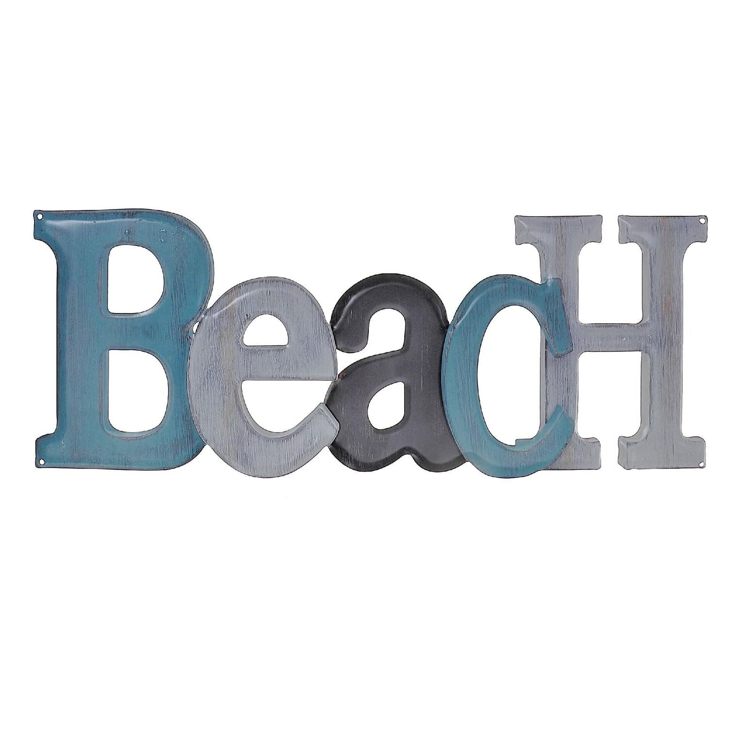Click here for Ih Casadécor Embossed Metal Wall Sign Beach 21 prices