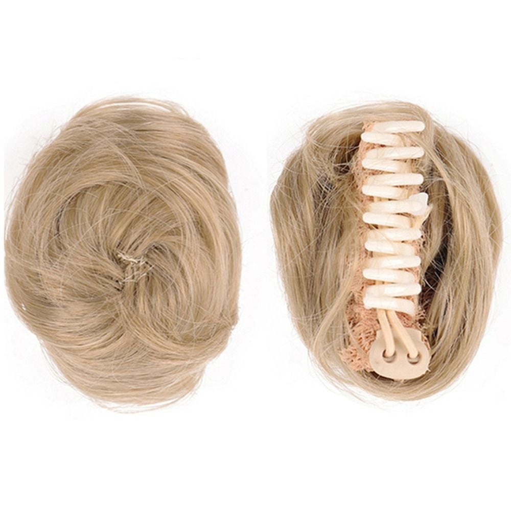Fake Claw Clip Hair Accessories Hair Bun Extensions Space Buns Hair ...