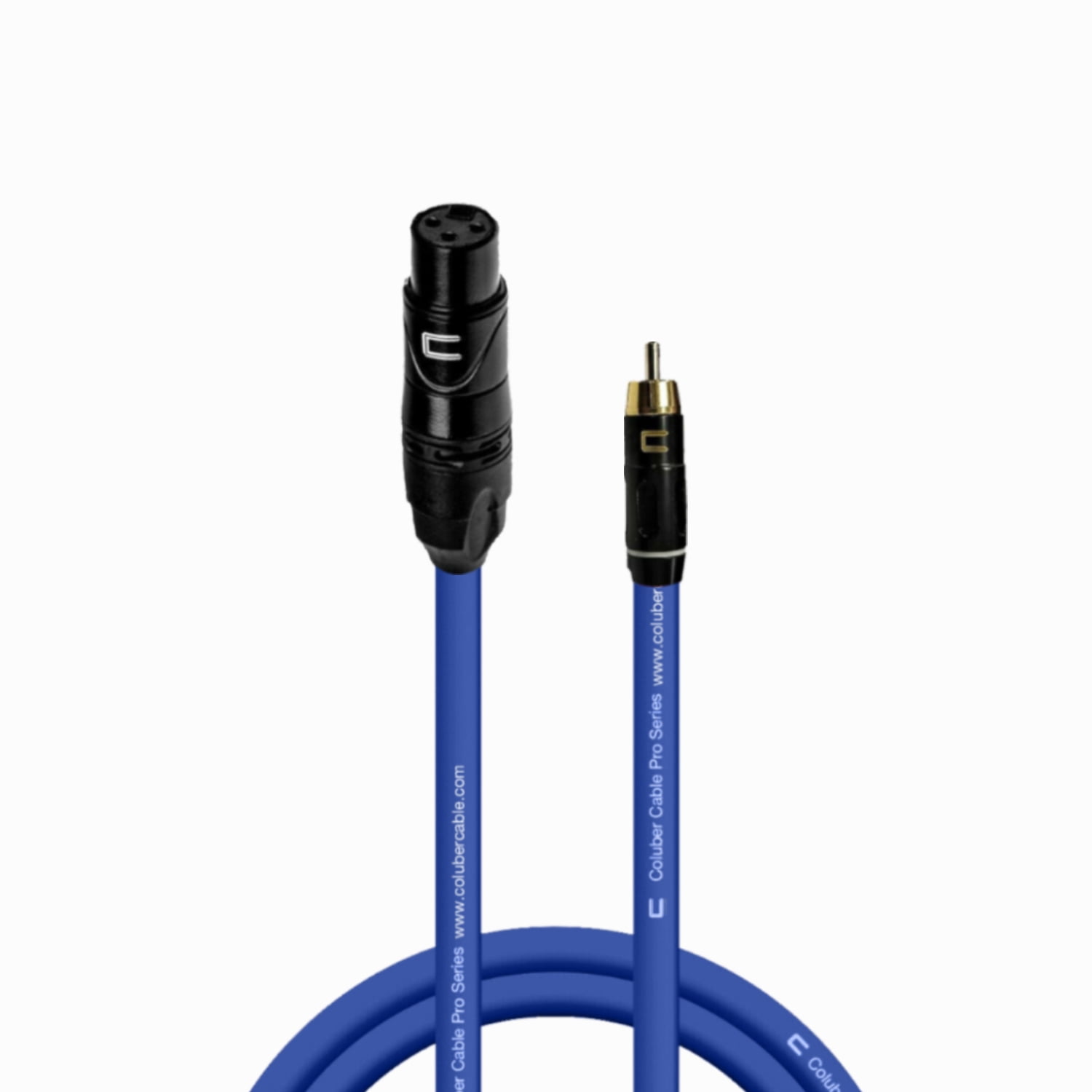 Unbalanced XLR Female Cable to RCA Male - 5 Feet - Blue - Pro 3-Pin ...