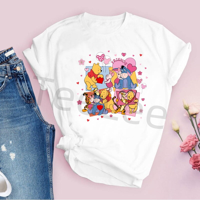 Click here for Unbranded Cute Winnie The Pooh T-Shirt Print Valen... prices