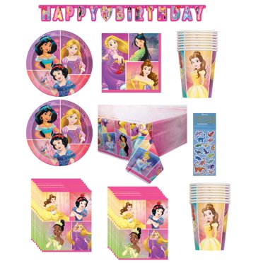 Disney Princess Birthday Party Supplies Bundle Disney Princess Plates ...