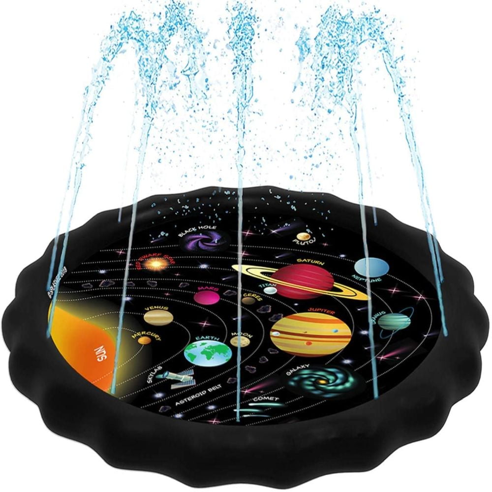 SplashEZ Kids Splash Pad Educational Sprinkler Swimming Pool - Walmart.com
