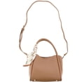 CTM Synthetic Leather Shoulder Handbag with Coordinating Scarf (Women ...