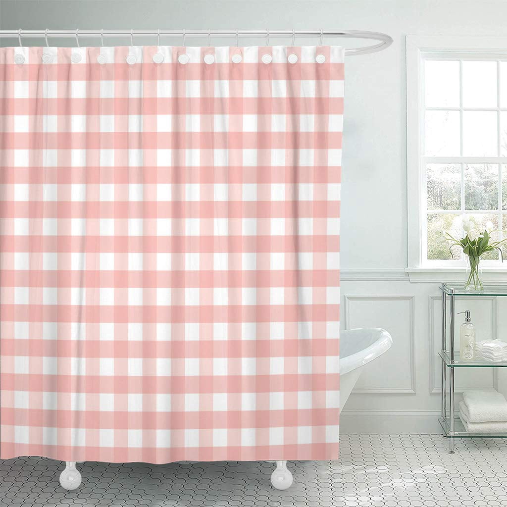 KSADK Pink Gingham Vichy Pattern Plaid Check Checkered Country Happy ...