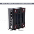 5 with cooling fan case, metal case with fan heat sink compatible with ...