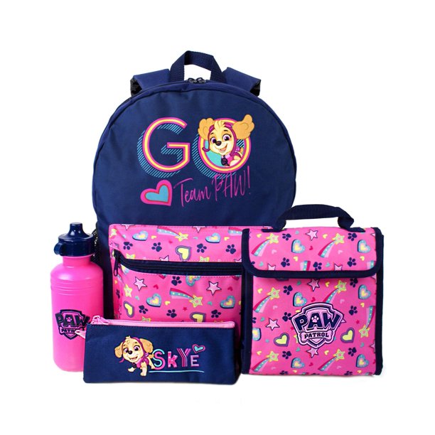 Paw Patrol Girls 4-Piece Backpack Set | Join Skye Adventure | Complete ...